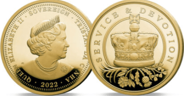 Queen Elizabeth the Second Gold Coin- the Tribute Gold Sovereign ...